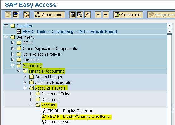 SAP - FICO MODULE LEARNING: How to View Vendor Account Transactions