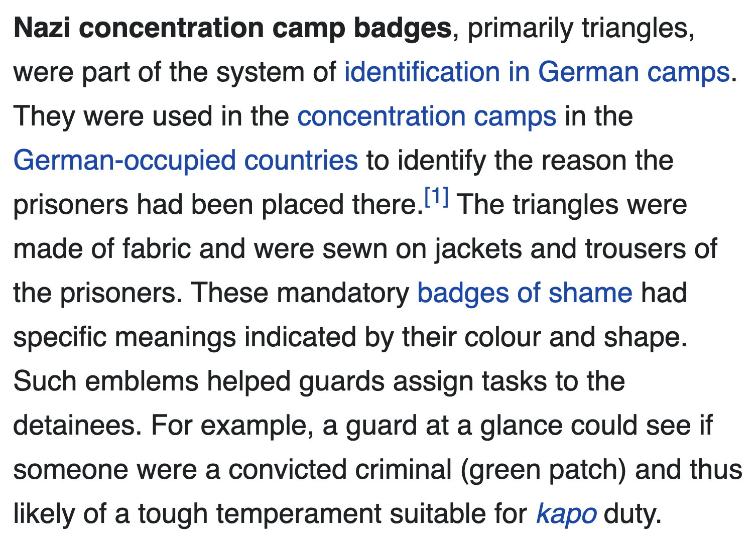 Nazi concentration camp badges, red triangles, freemasons & the CDC's ...