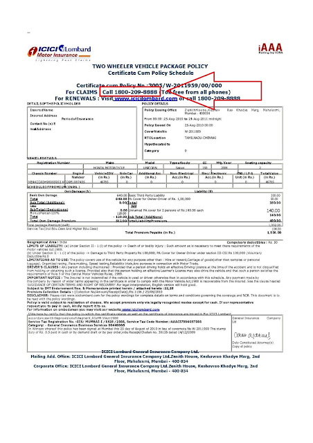 Bike Insurance | Without Accident Two Wheeler Insurance Claiming ...