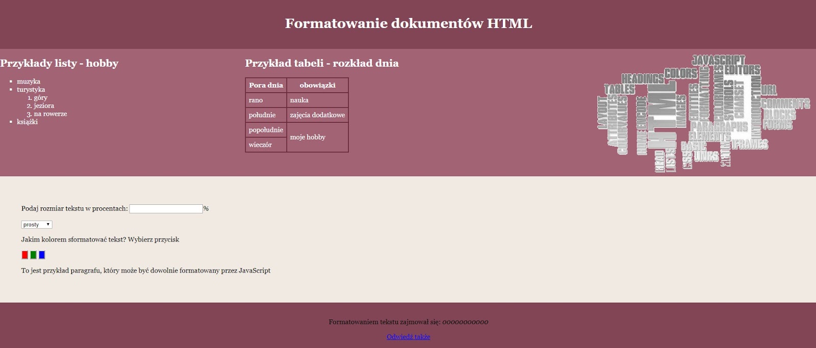 MiniRepetytorium: Edycja stron