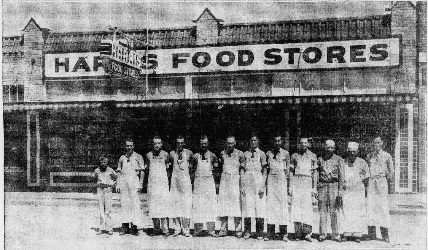 History of Amarillo, Texas: Harris Food Stores -- 1938