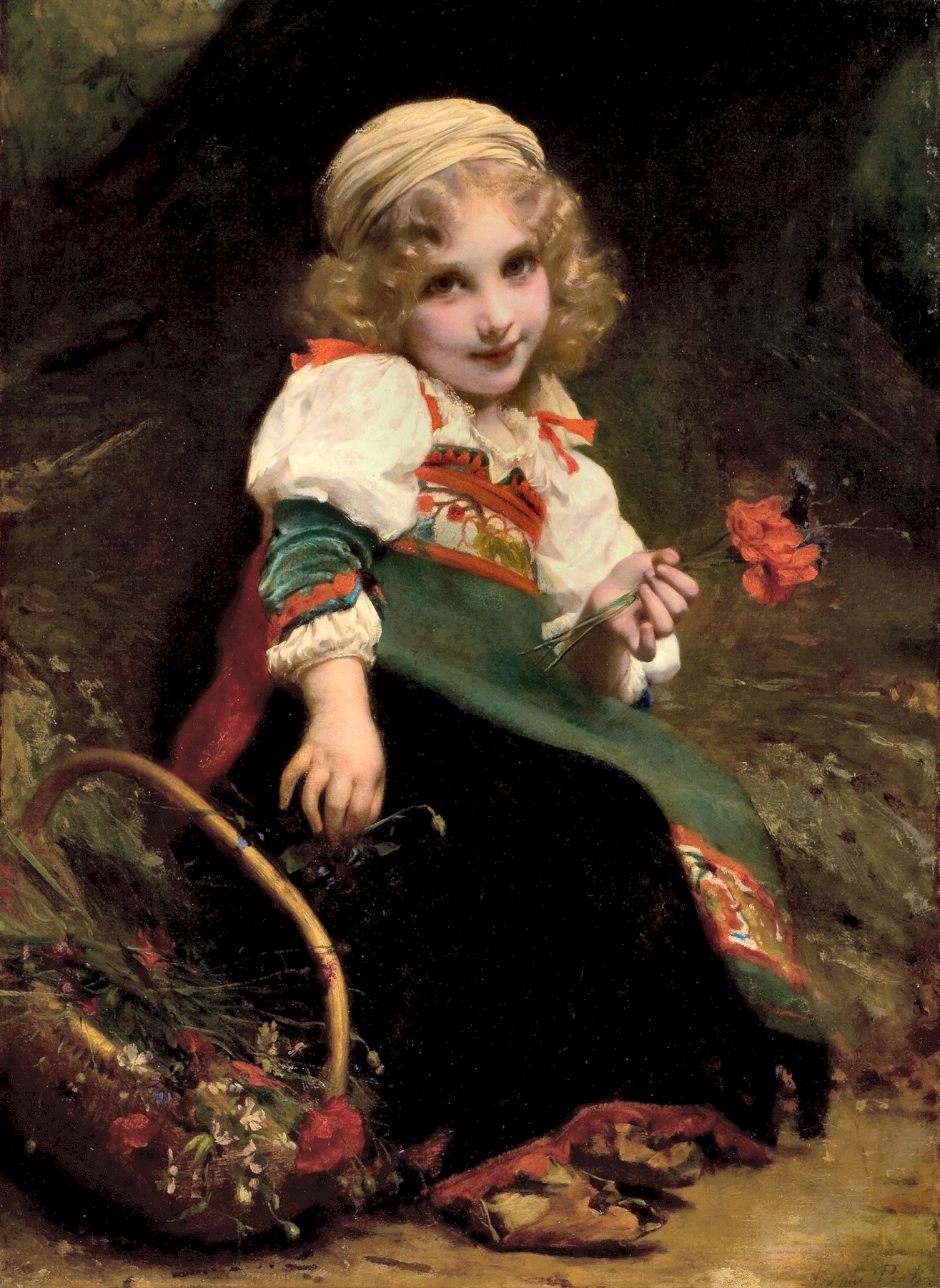 Adolphe PIOT (1825-1910) | Catherine La Rose ~ The Poet of Painting