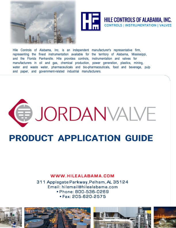 Applications Guide for Jordan Valve Products | The Hile Controls, Inc. Blog