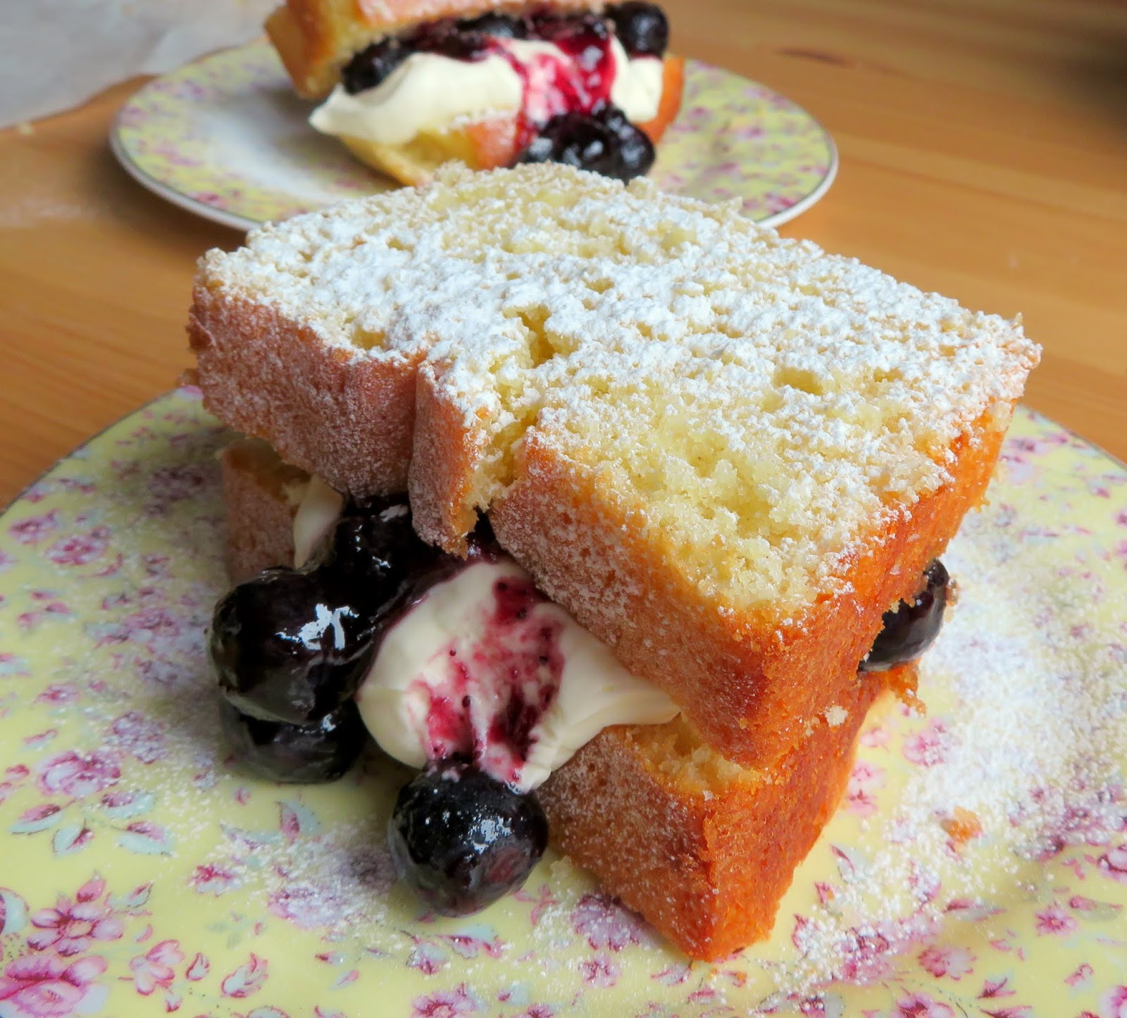 Lemon Sandwiches with Blueberries & Cream | The English Kitchen