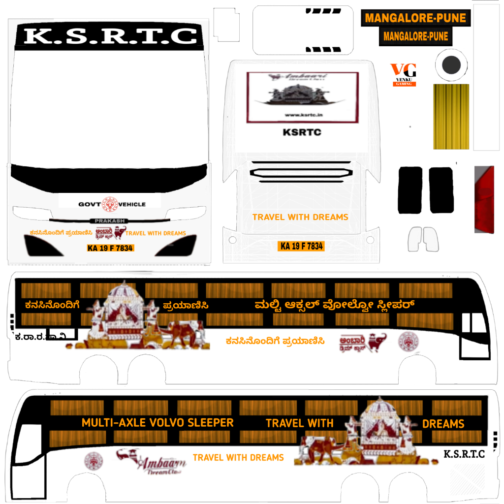 KARNATAKA BUSSID OFFICIAL WEB: KSRTC DREAMCLASS B11R V2 LIVERY