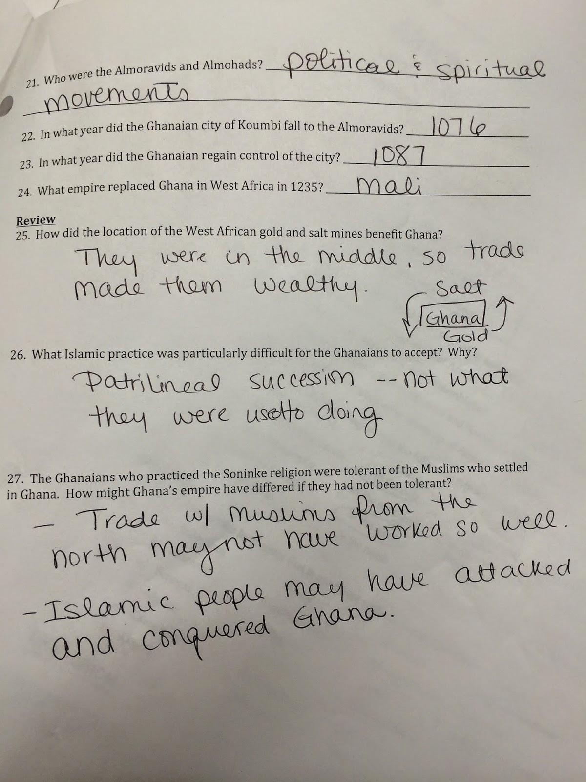 Gateway Dream Team : 7th Grade Social Studies Binder -- Notes and T.O.C.