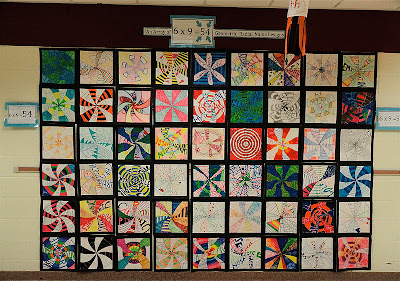 SINKING SPRINGS ART: Art and Math - Sixth Grade Radial Name Design