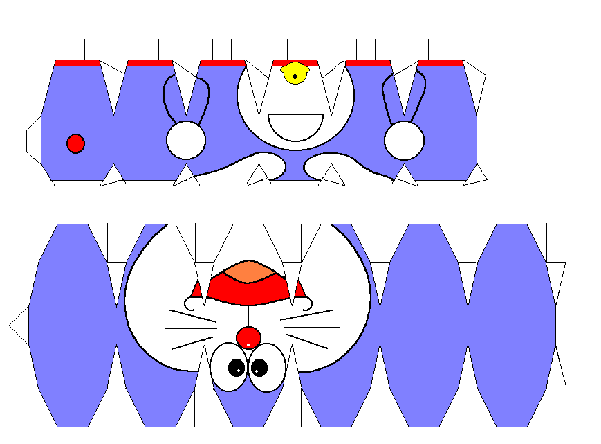 Adel's Book: Cube Paper Craft Some Cute Characters