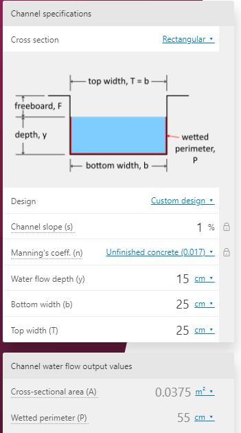 damir-filip: Open Channel Flow Calculator