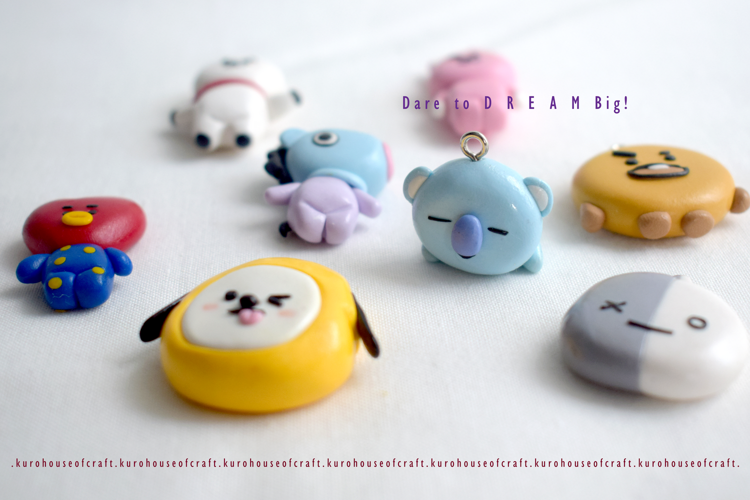 KuroHouse of Craft: BT21 BTS Polymer clay charm