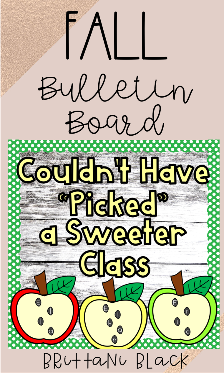 Apple Craft and Bulletin Board | Mrs. Black's Bees