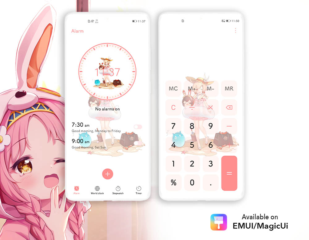 [EMUI THEME] Anime Style 2 EMUI 10/11 & Magic Ui 3/4 Theme