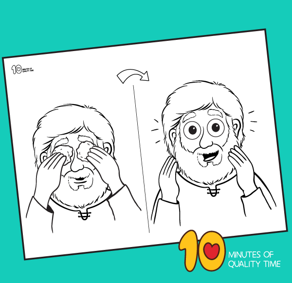 Jesus Heals The Blind Man Coloring Page 2 ~ Coloring Pages