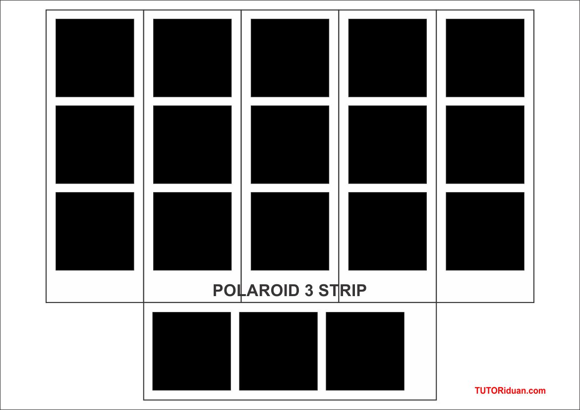 Desain Layout dan Ukuran Foto POLAROID Lengkap dengan CorelDraw ...