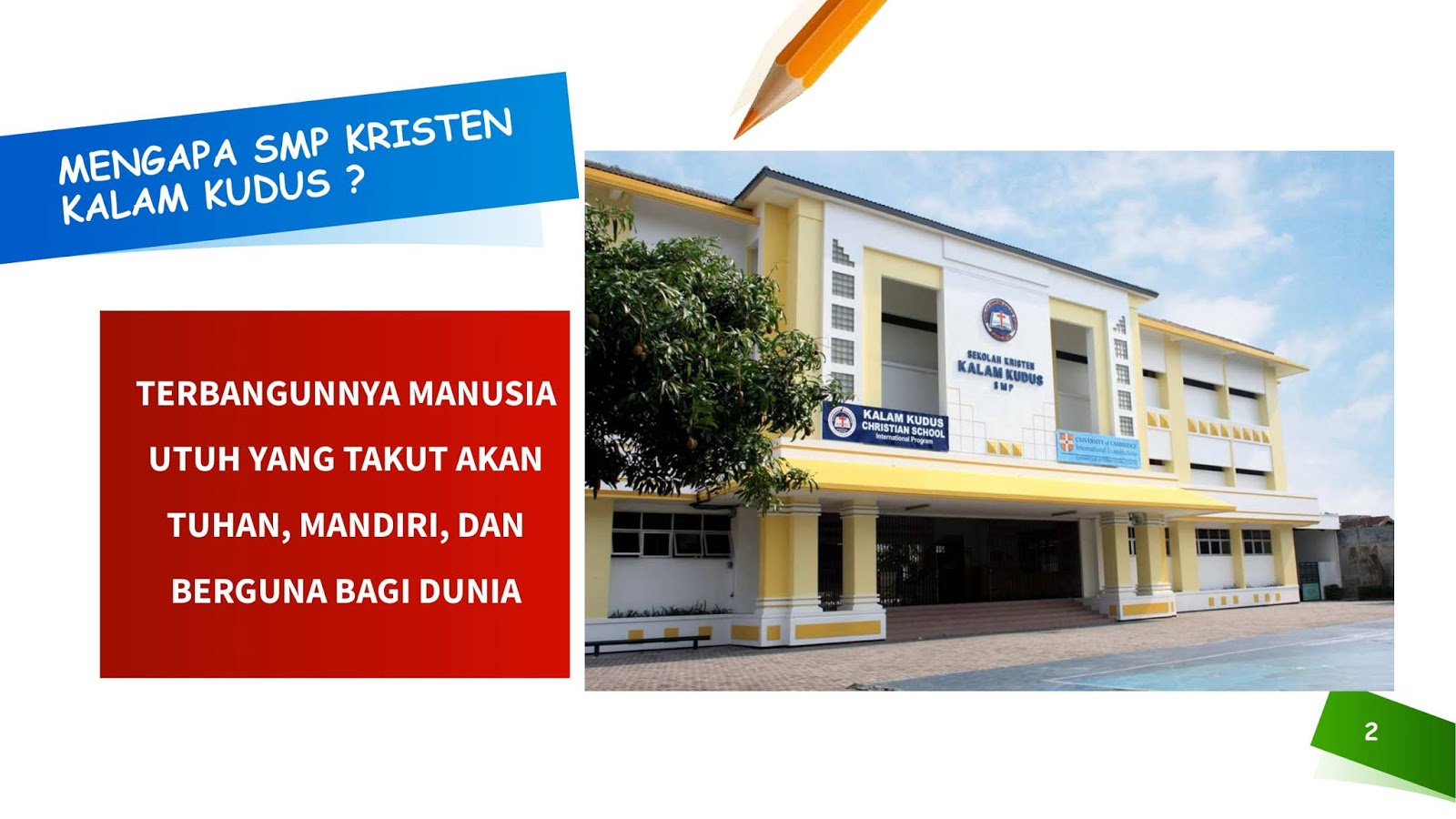 Presentasi SMP Kristen Kalam Kudus Surakarta - Sekolah Kristen Kalam ...