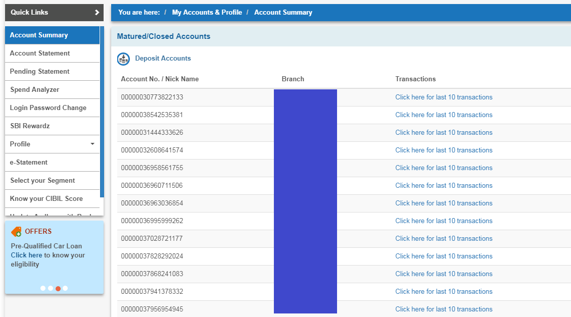 How to Check Deactivated RD Accounts in SBI Net banking | Accounting ...