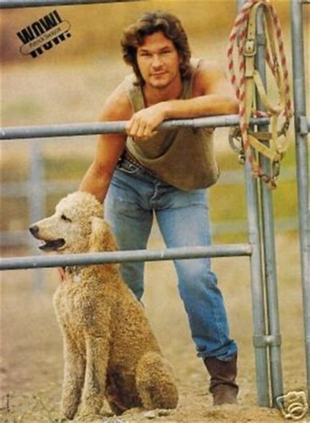 Some Adorable Photographs of Patrick Swayze Posing With His Beloved ...