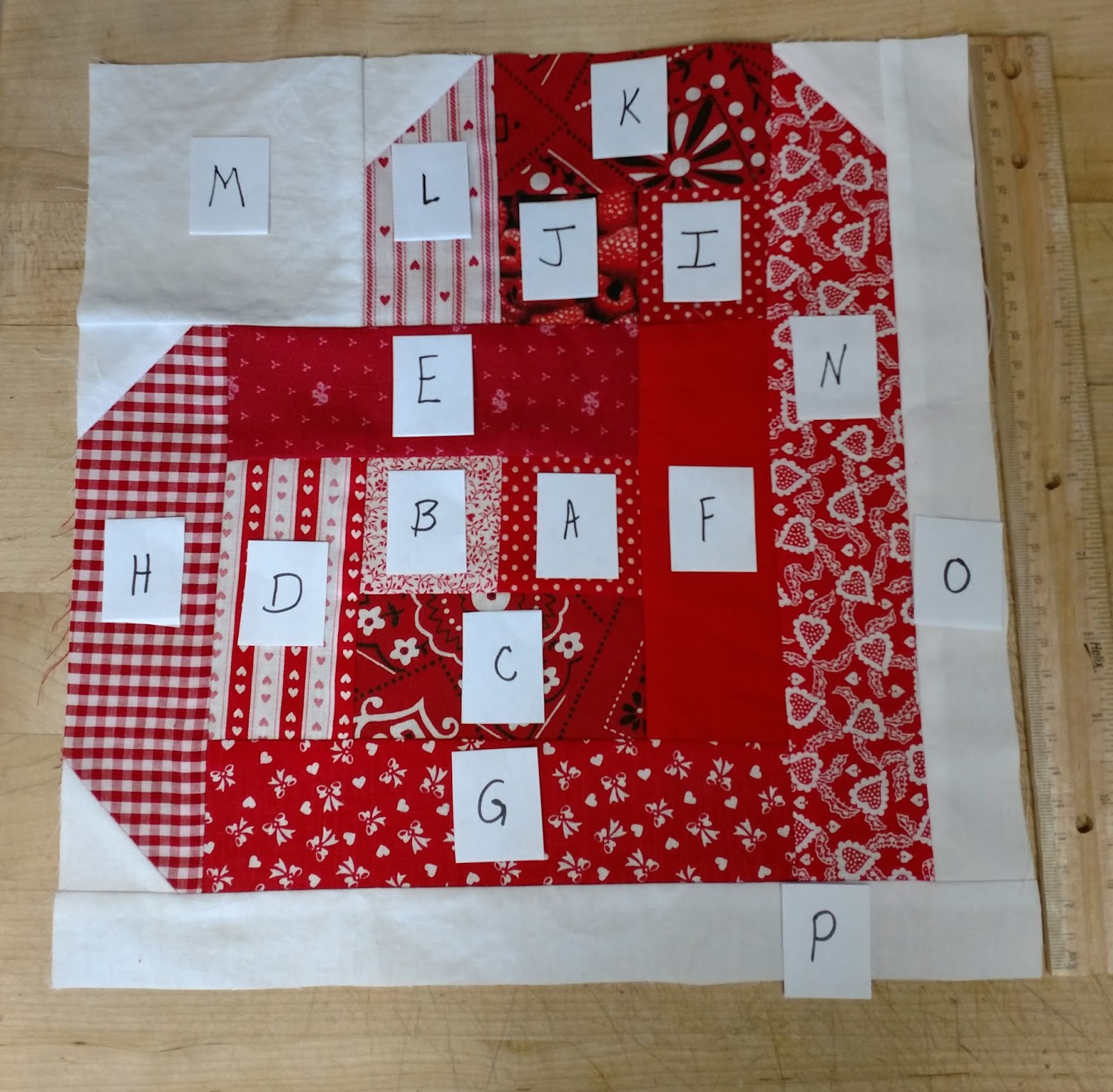 Fabric Collector: A Patchwork Heart Block