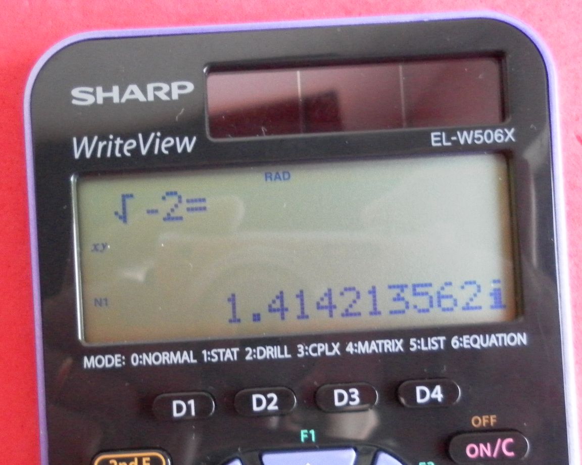 SHARP EL-W506X scientific calculator from 2011