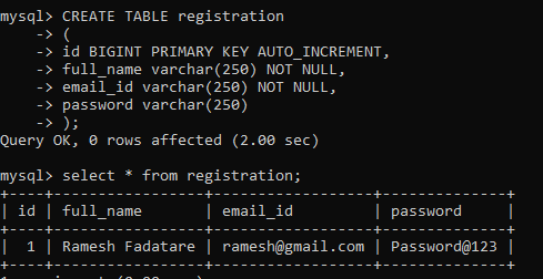 Login Form Using JavaFX with MySQL Database
