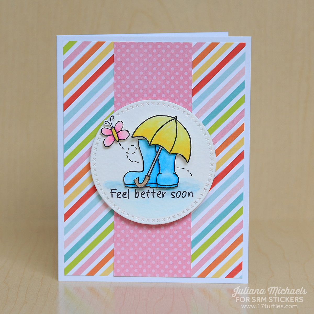 SRM Stickers: Feel Better Soon Card by Juliana