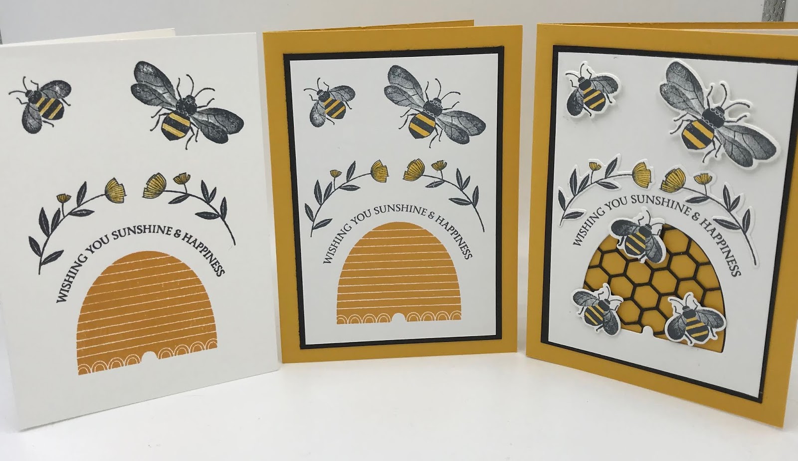 JD Papercrafts: Simple Stamping Honey Bee Cards