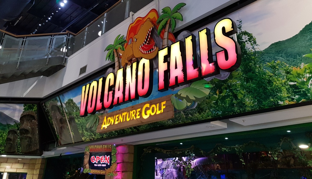 The Ham and Egger Files: Volcano Falls indoor Adventure Golf at Xscape ...
