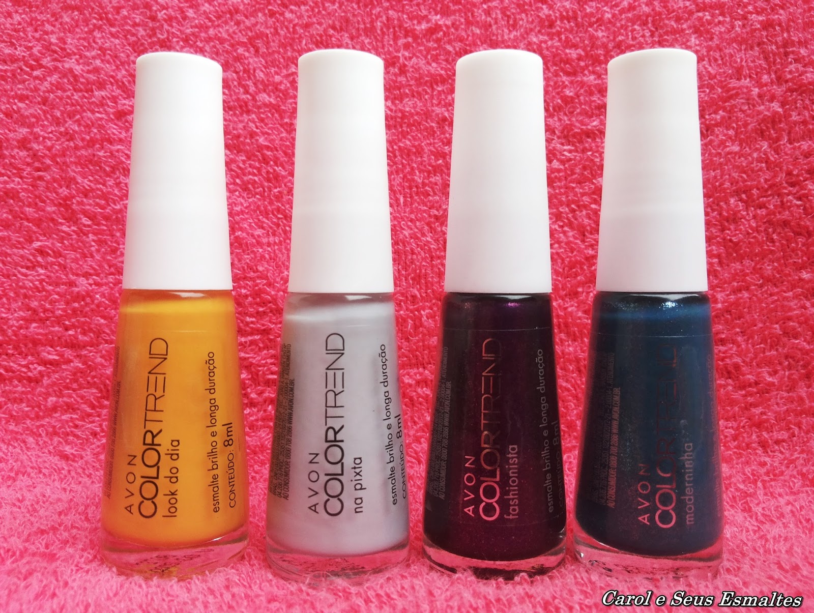 Carol e Seus Esmaltes: Swatches : Avon Color Trend : Coleção Vem Pra Rua