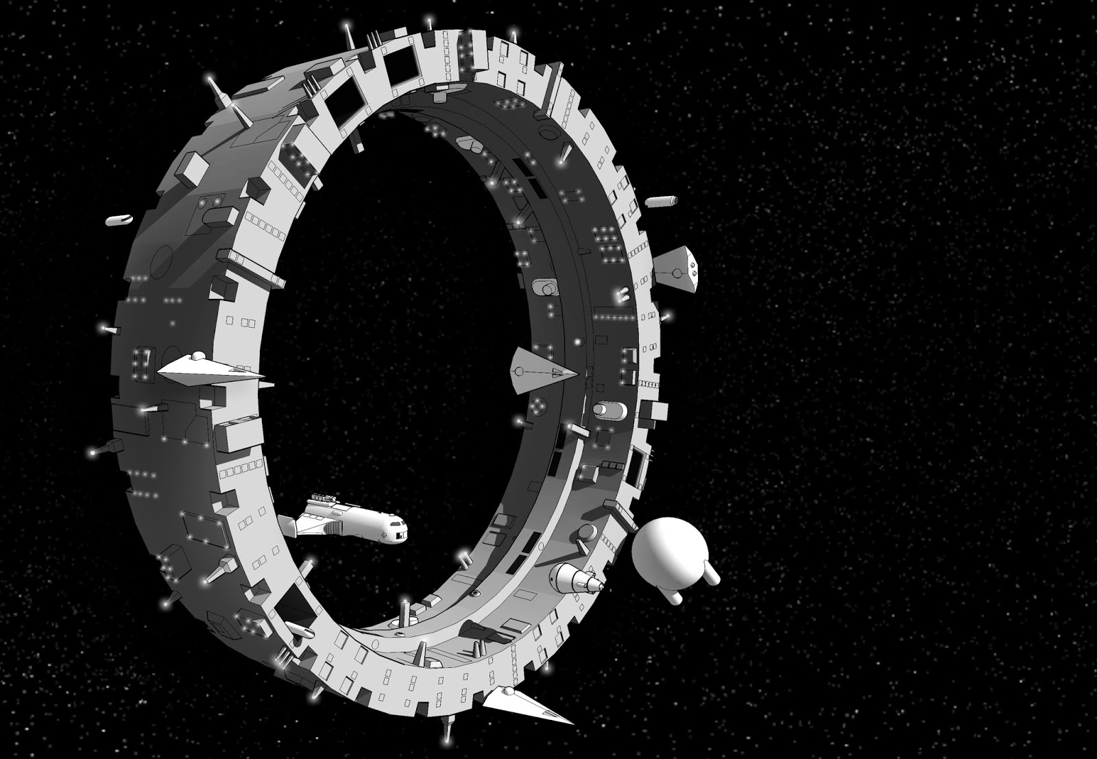 Yet Another Traveller Blog: Illustration - Space Station