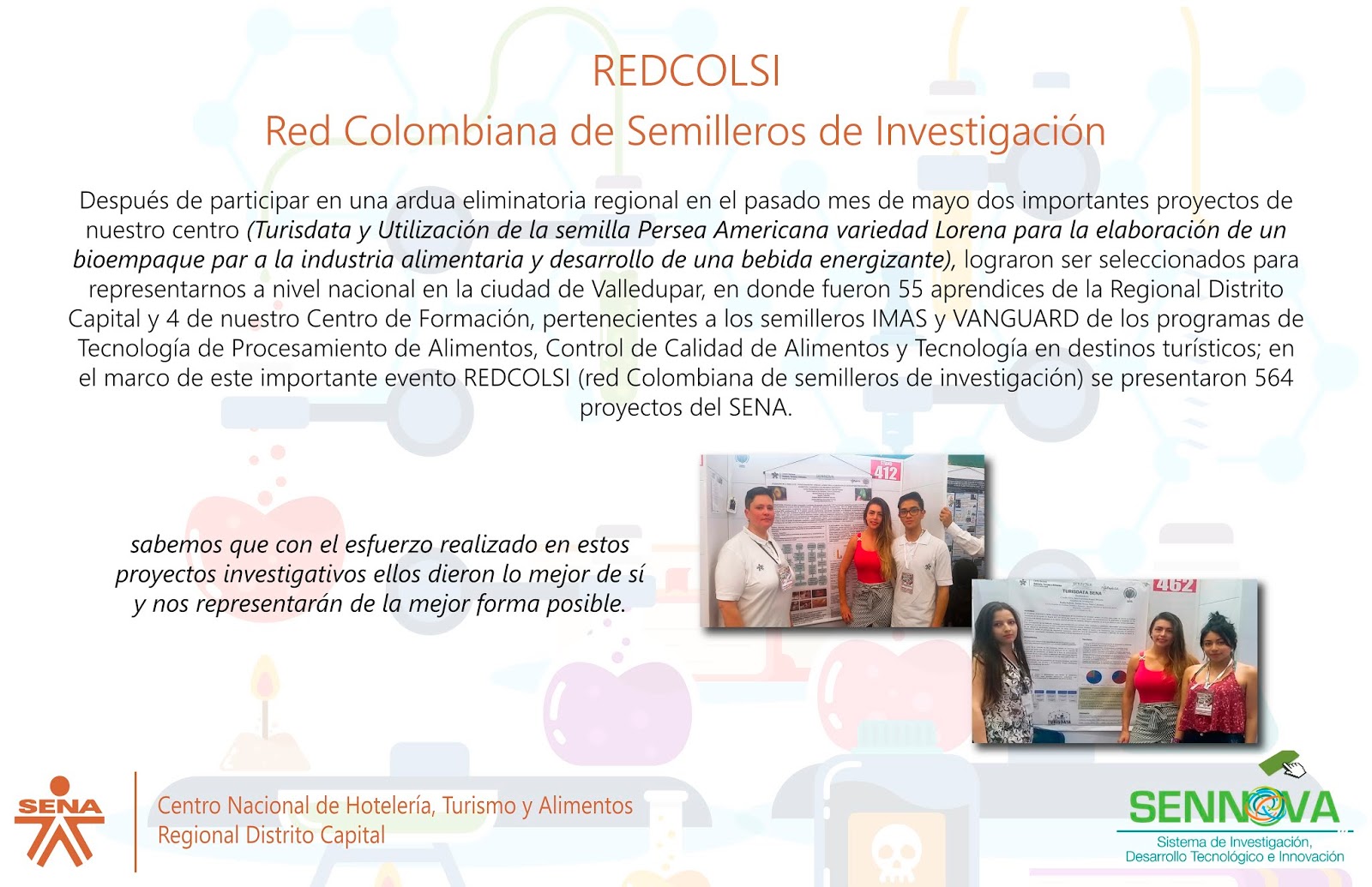 SENA - Centro Nacional de Hotelería, Turismo y Alimentos: Red Colombiana de Semilleros de ...