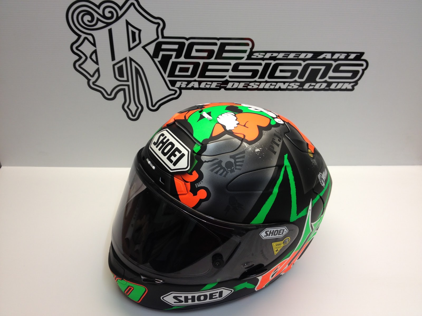 Racing Helmets Garage: Shoei X-Spirit II M.Jessopp 2013 by Rage Designs