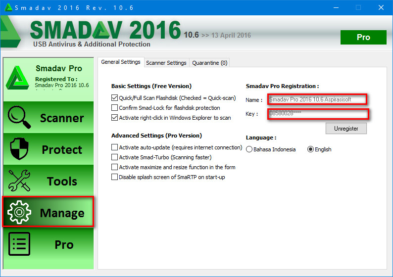 Smadav Pro10.6 USB Protector - Easy to get any software