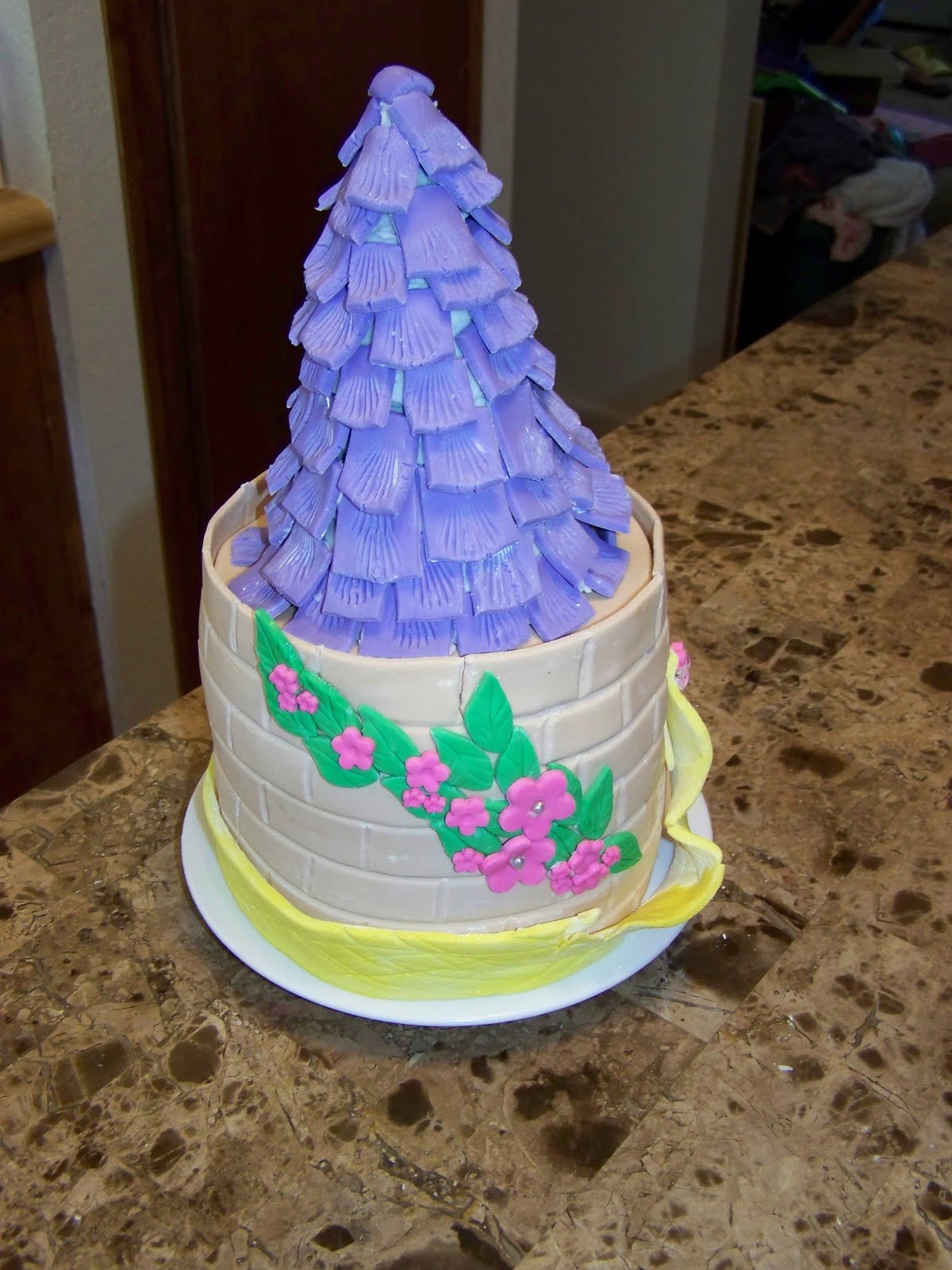 Cake-A-Licious: Tangled Tower Birthday Cake