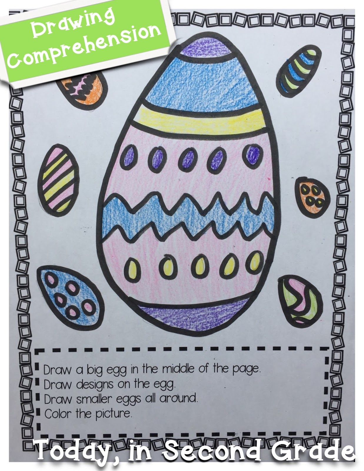 Comprehension Drawing - Today in Second Grade