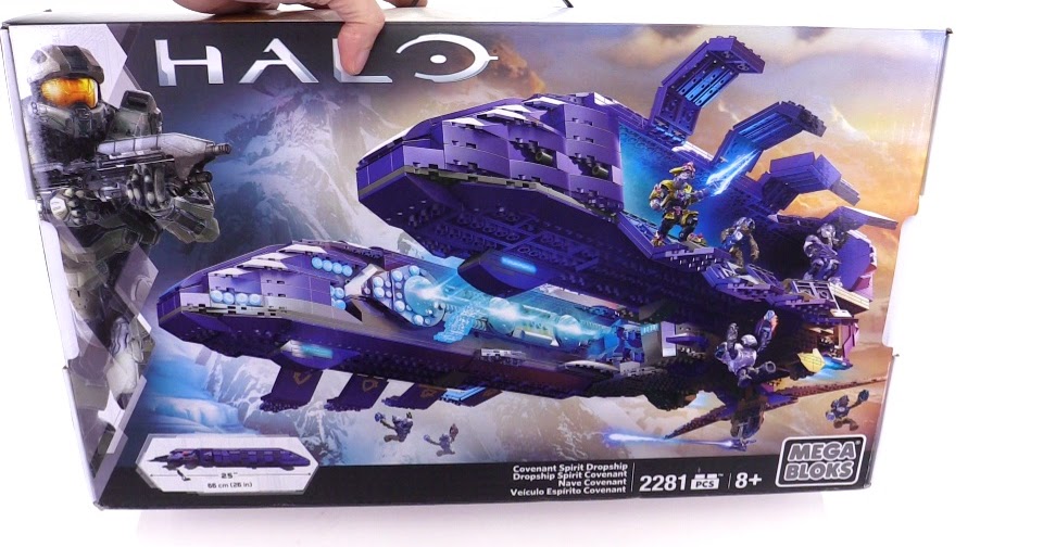 Received, not yet built: Mega Bloks Halo Covenant Spirit Dropship