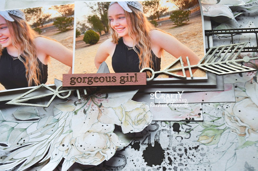 A window to my scrapping world: 2 Crafty Chipboard - 'Gorgeous girl' layout