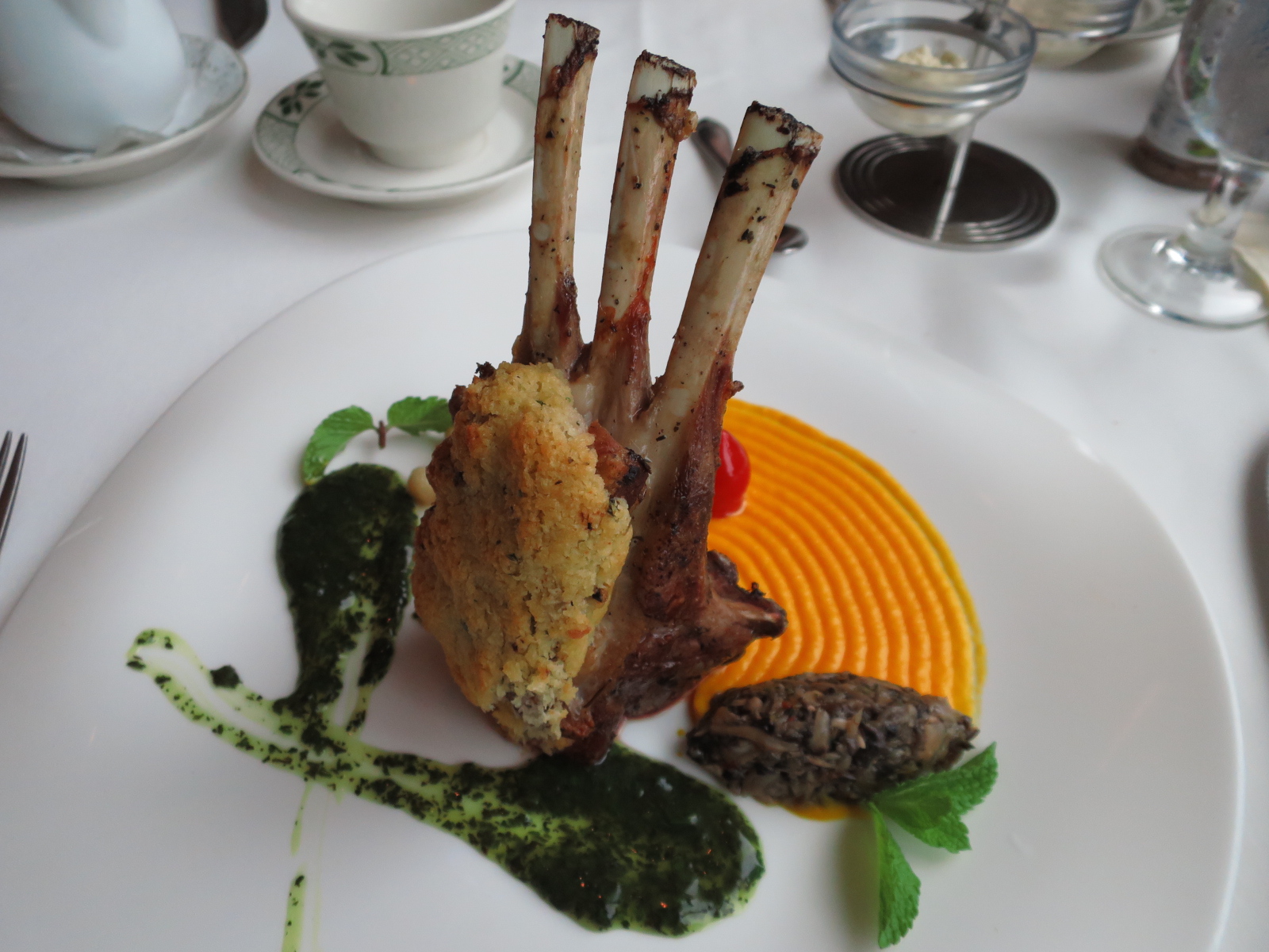 Small Potatoes Make The Steak Look Bigger: Lamb and crepe suzette at ...