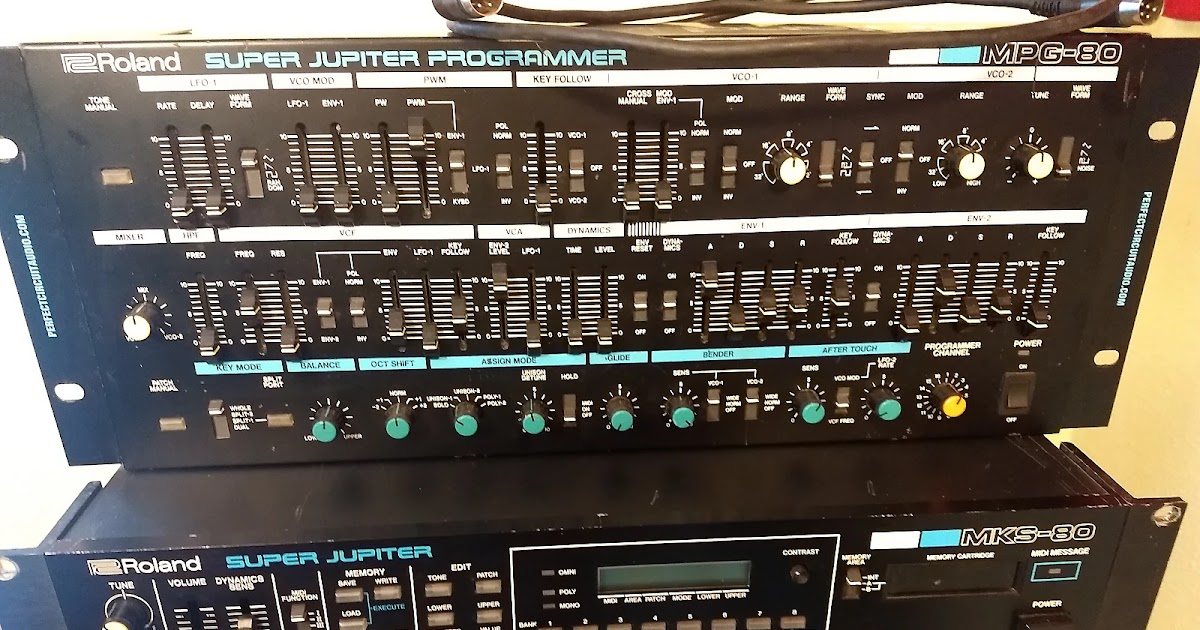 MATRIXSYNTH: Roland MKS-80 Super Jupiter with MPG-80 Programmer SNs ...
