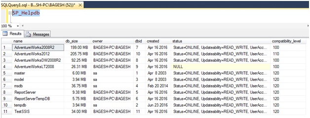 Microsoft Business Intelligence: Stored Procedure in SQL server (in depth)
