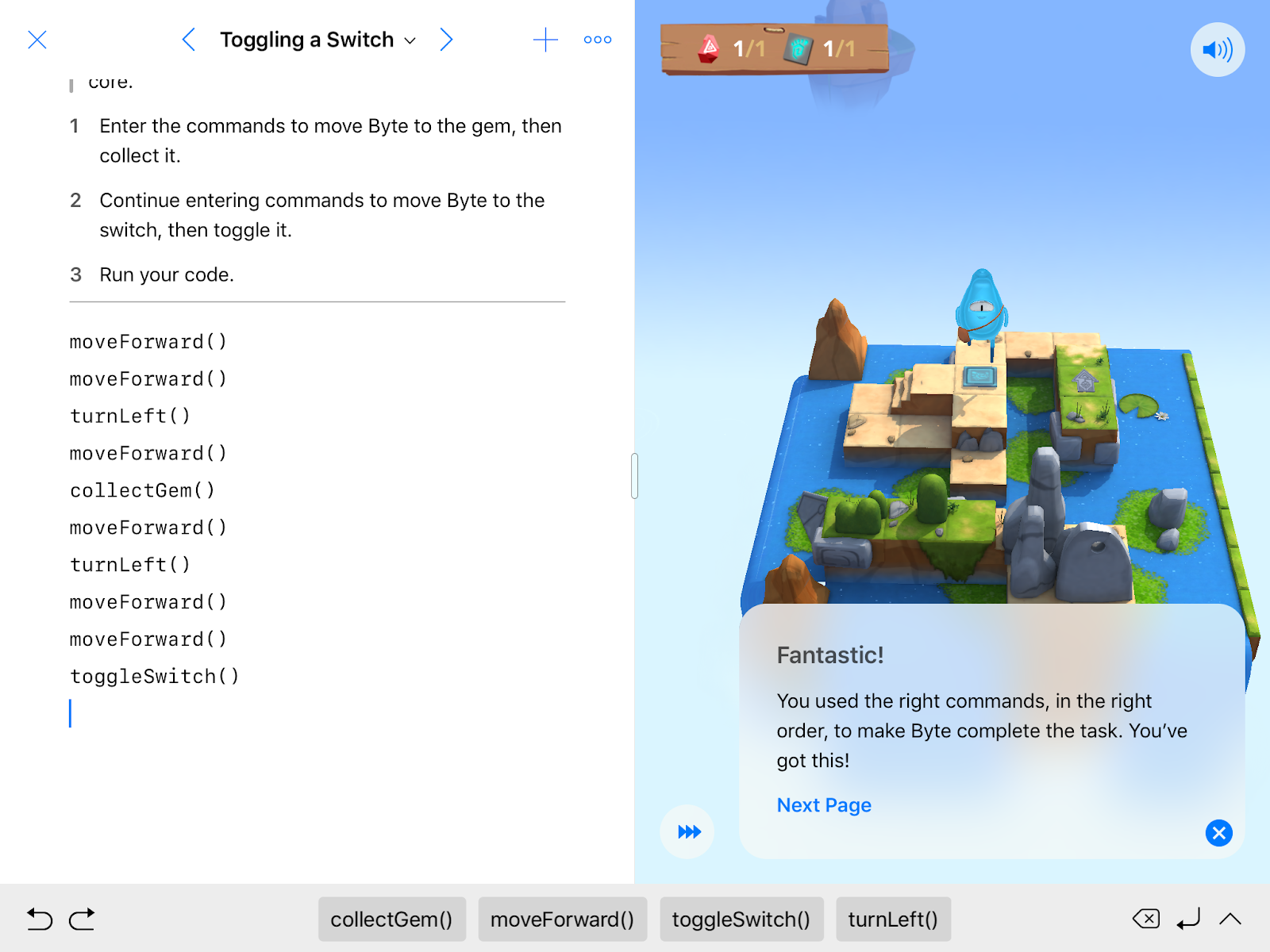 IT 9-10 Blog: Swift Playgrounds first 4 levels