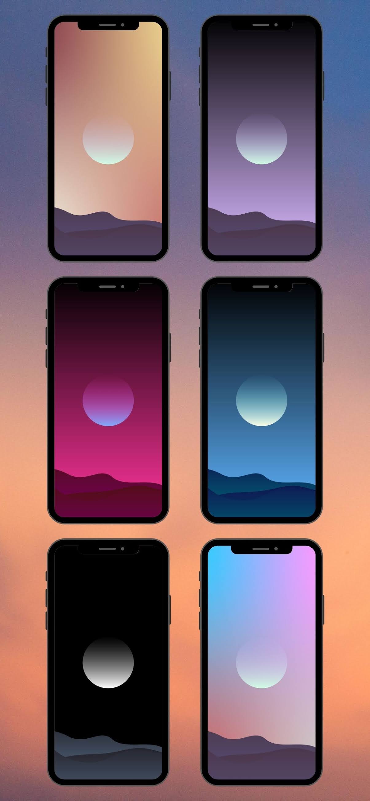 Simple landscape phone wallpapers