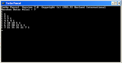 Program Pascal Untuk Membuat Segitiga Angka Dengan Array | Jin Toples ...