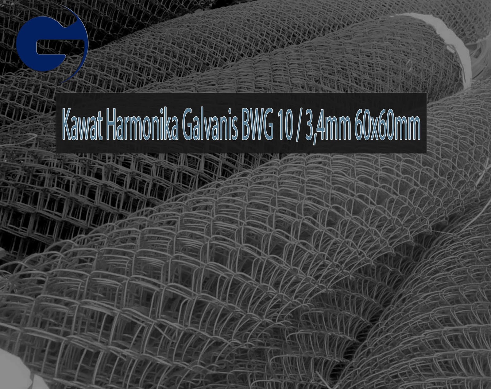Kawat Harmonika Galvanis BWG 10 / 3,4mm 60x60mm - Pabrik Pagar BRC
