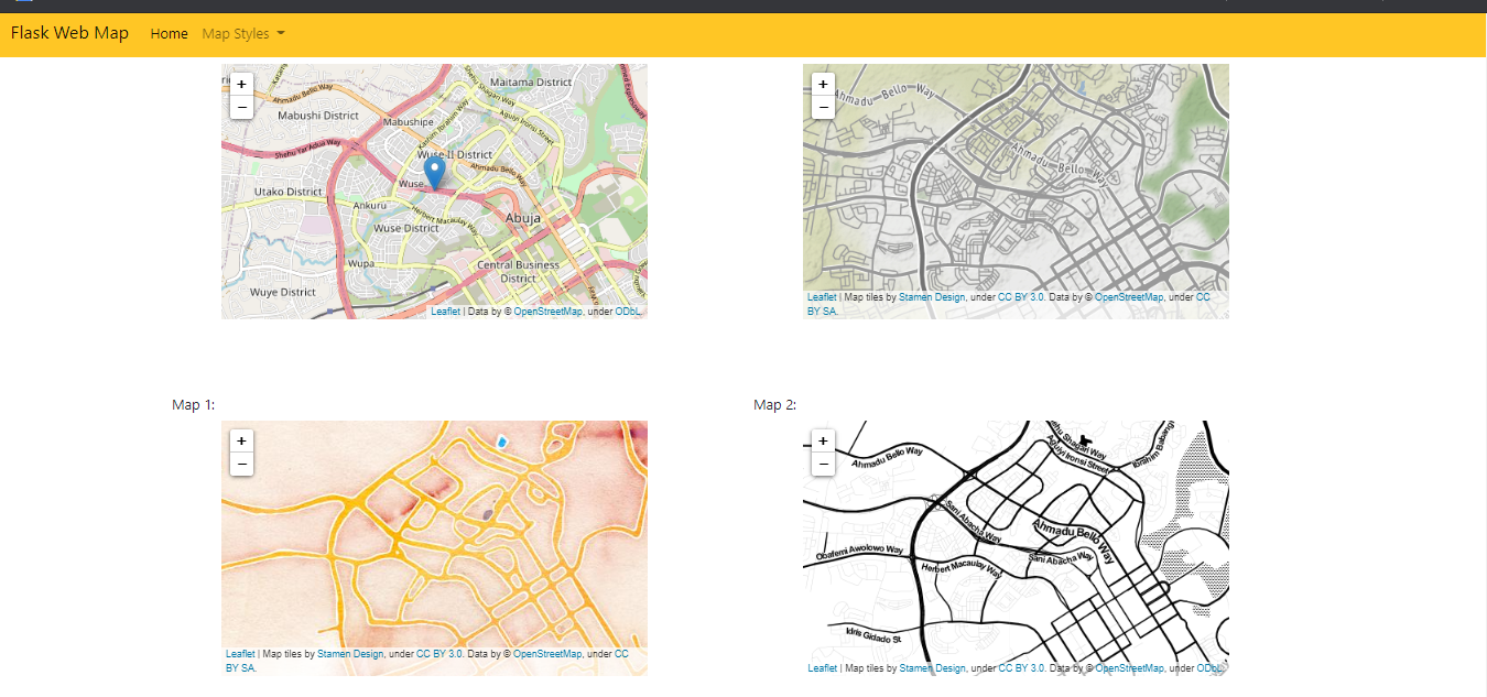 Geospatial Solutions Expert Python Web Map With Flaskdjango And Folium