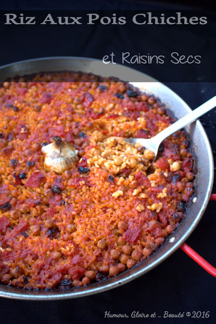 HGB: Riz aux pois chiches et raisins secs (Espagne)