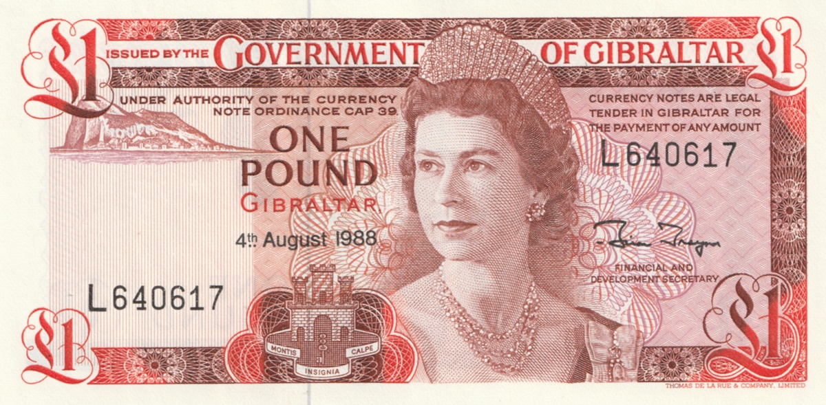 My banknotes collection: GIBRALTAR