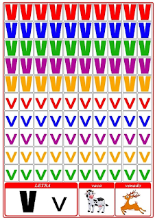 LETRA V PARA RECORTAR