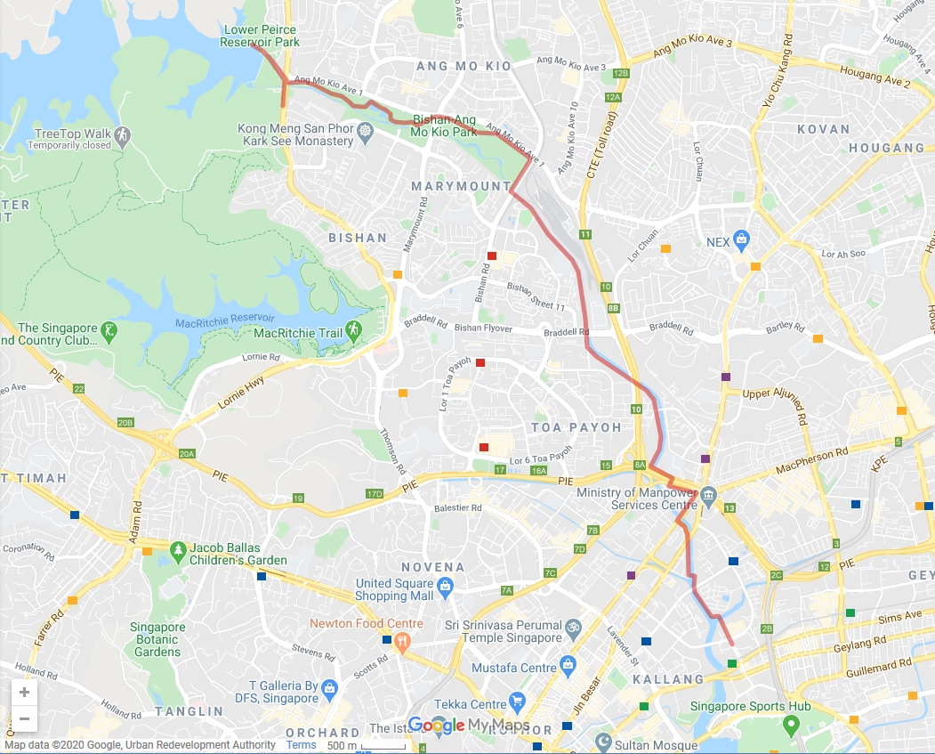 Singapore Walking Routes: Kallang Park Connector