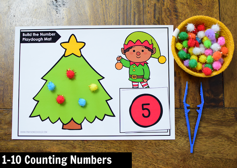 Kindergarten Math Center for December | The Pinay Homeschooler