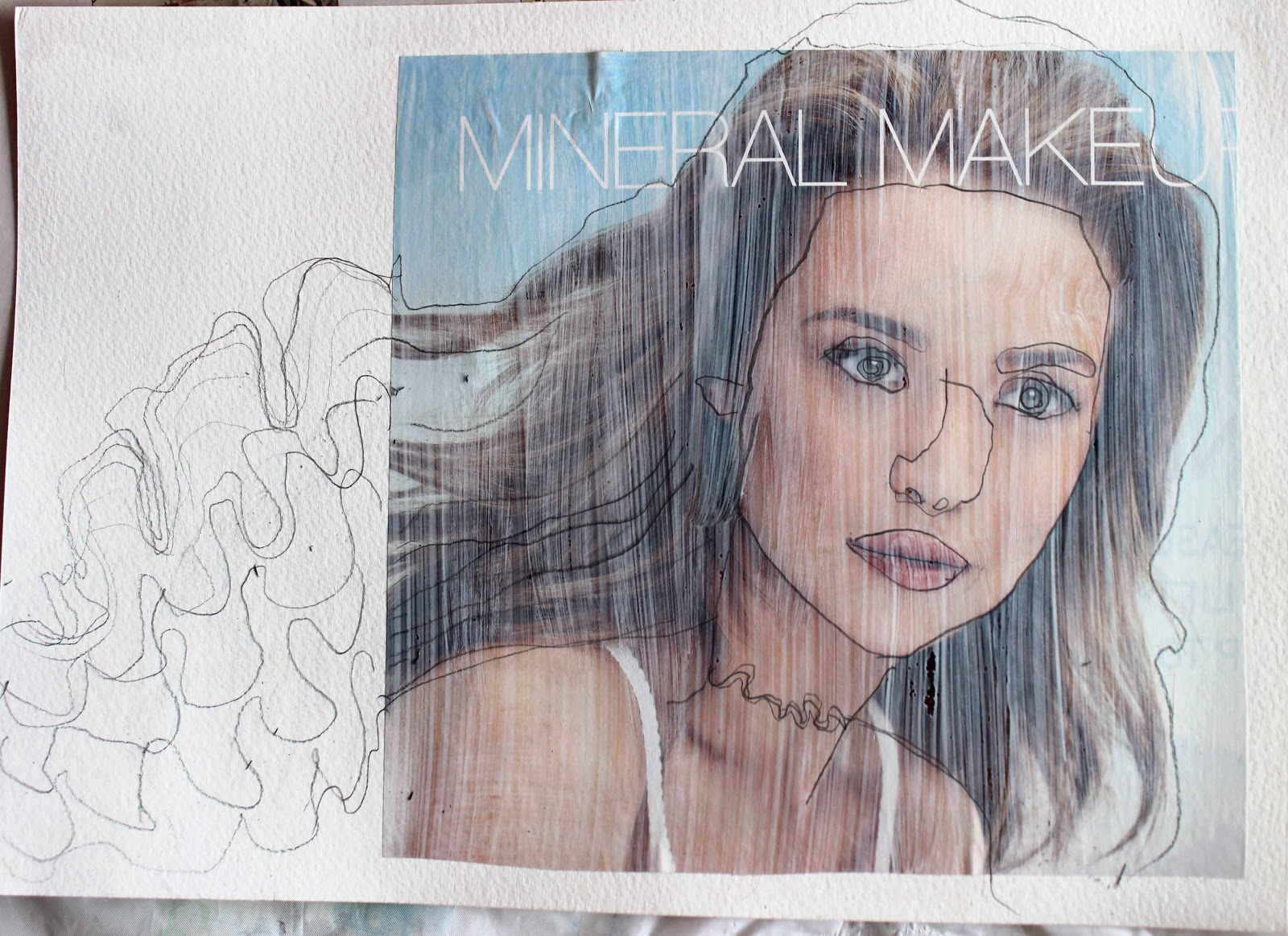 Creating and Educating: Mixed Media Magazine Faces